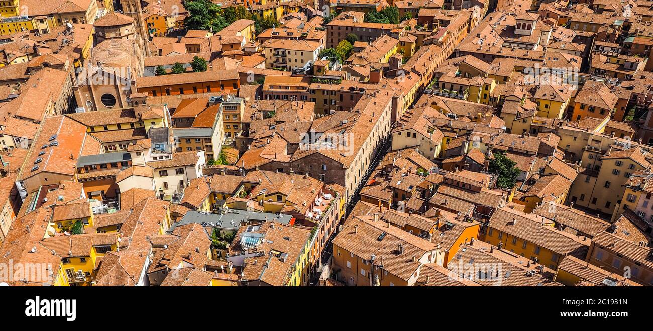 Aerial view of Bologna (hdr Stock Photo - Alamy