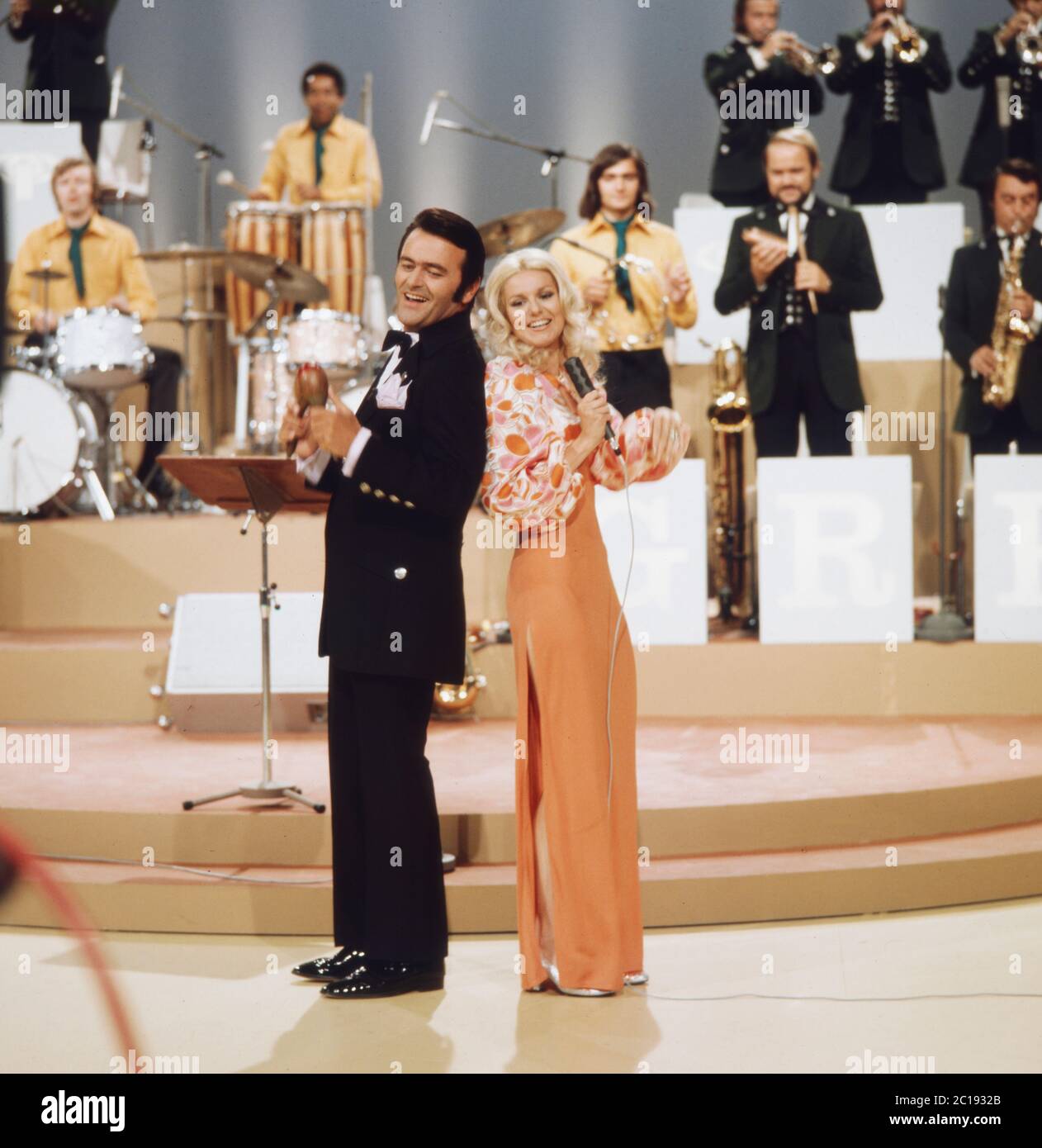 Peggy March, amerikanische Pop- und Schlagersängerin, bei einem ...