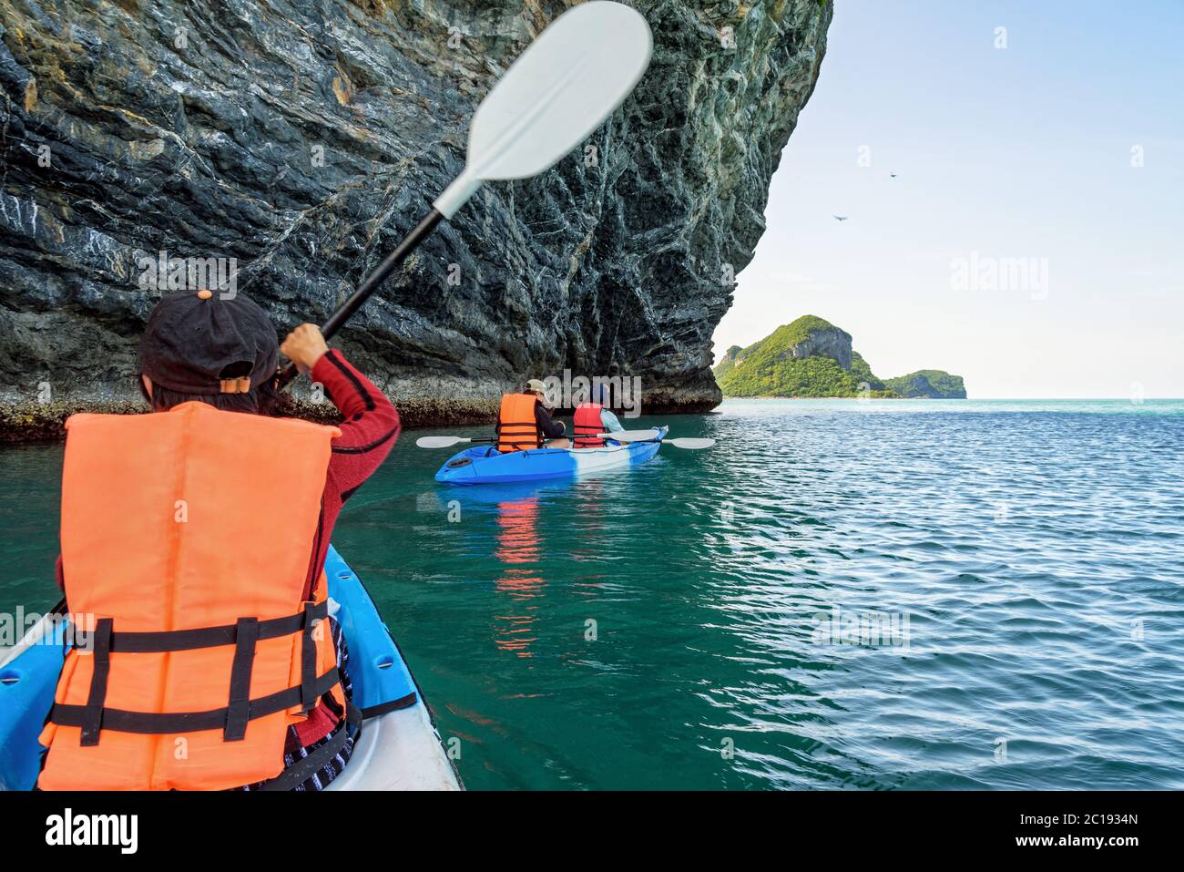Group of people kayaking on the gulf hi-res stock photography and ...