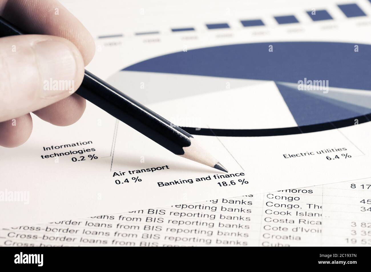 Stock market graphs and charts analysis Stock Photo - Alamy