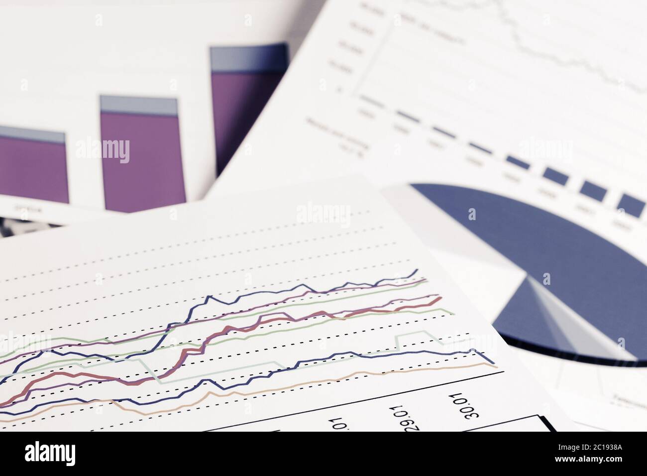 Stock market graphs and charts analysis Stock Photo - Alamy
