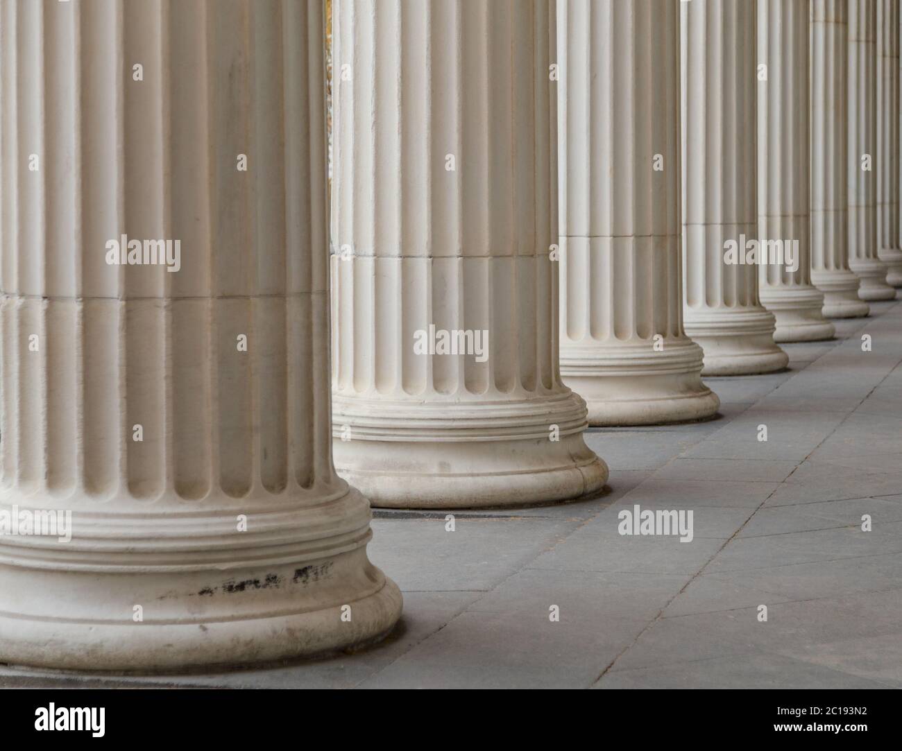 Vintage Old Justice Courthouse Column Stock Photo - Alamy