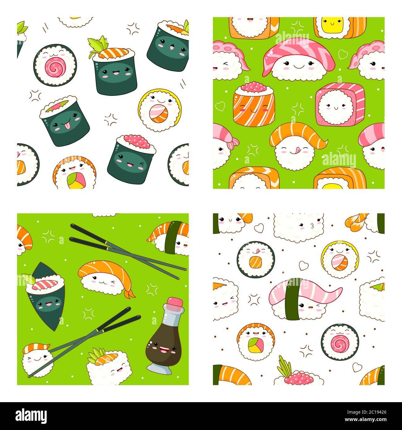 Japanese sushi sashimi seamless hi-res stock photography and images - Alamy