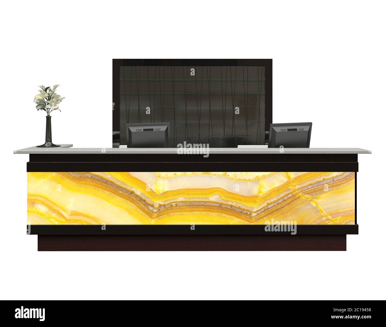 Reception isolated on white background 3d illustration Stock Photo - Alamy