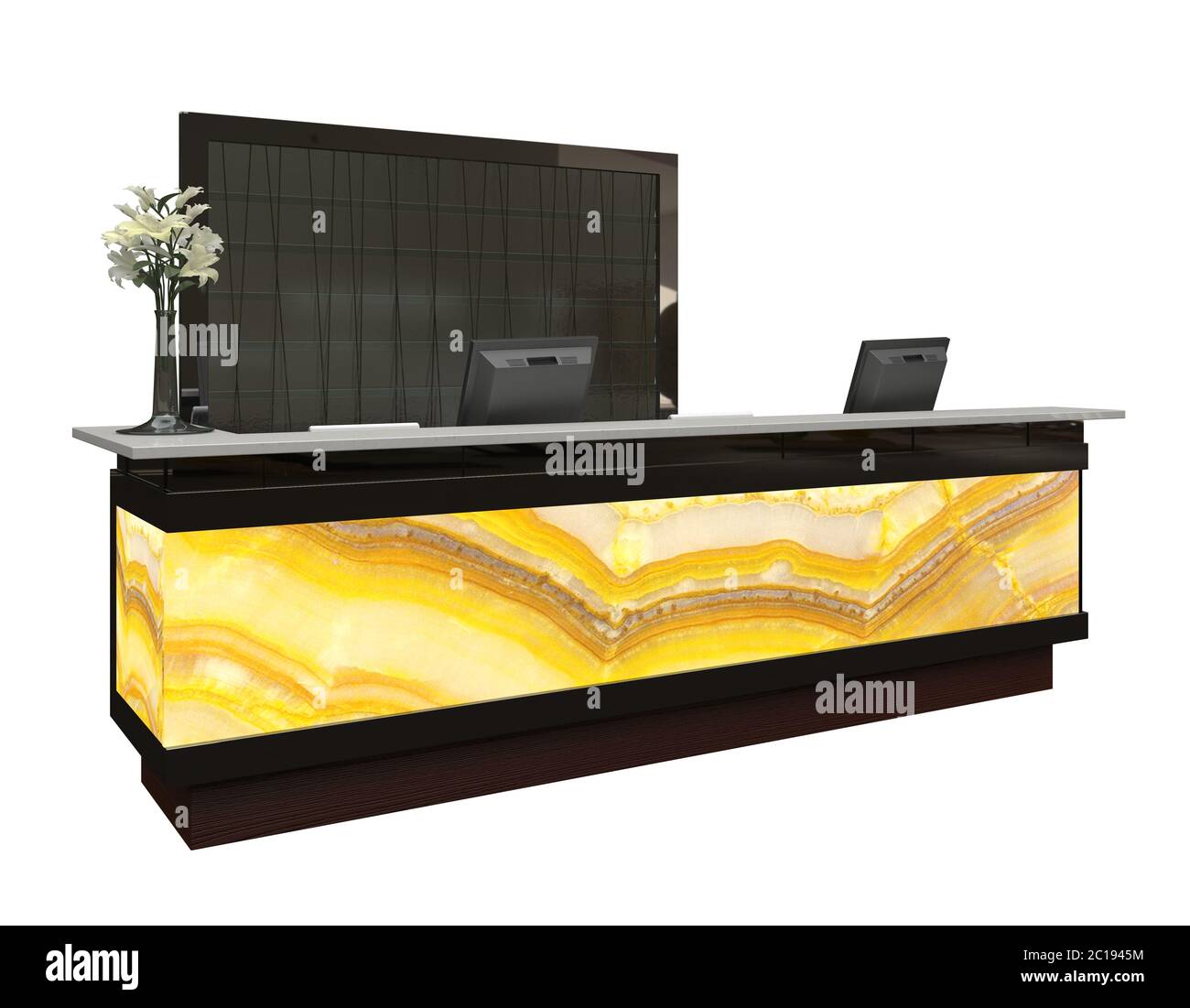 Reception isolated on white background 3d illustration Stock Photo - Alamy