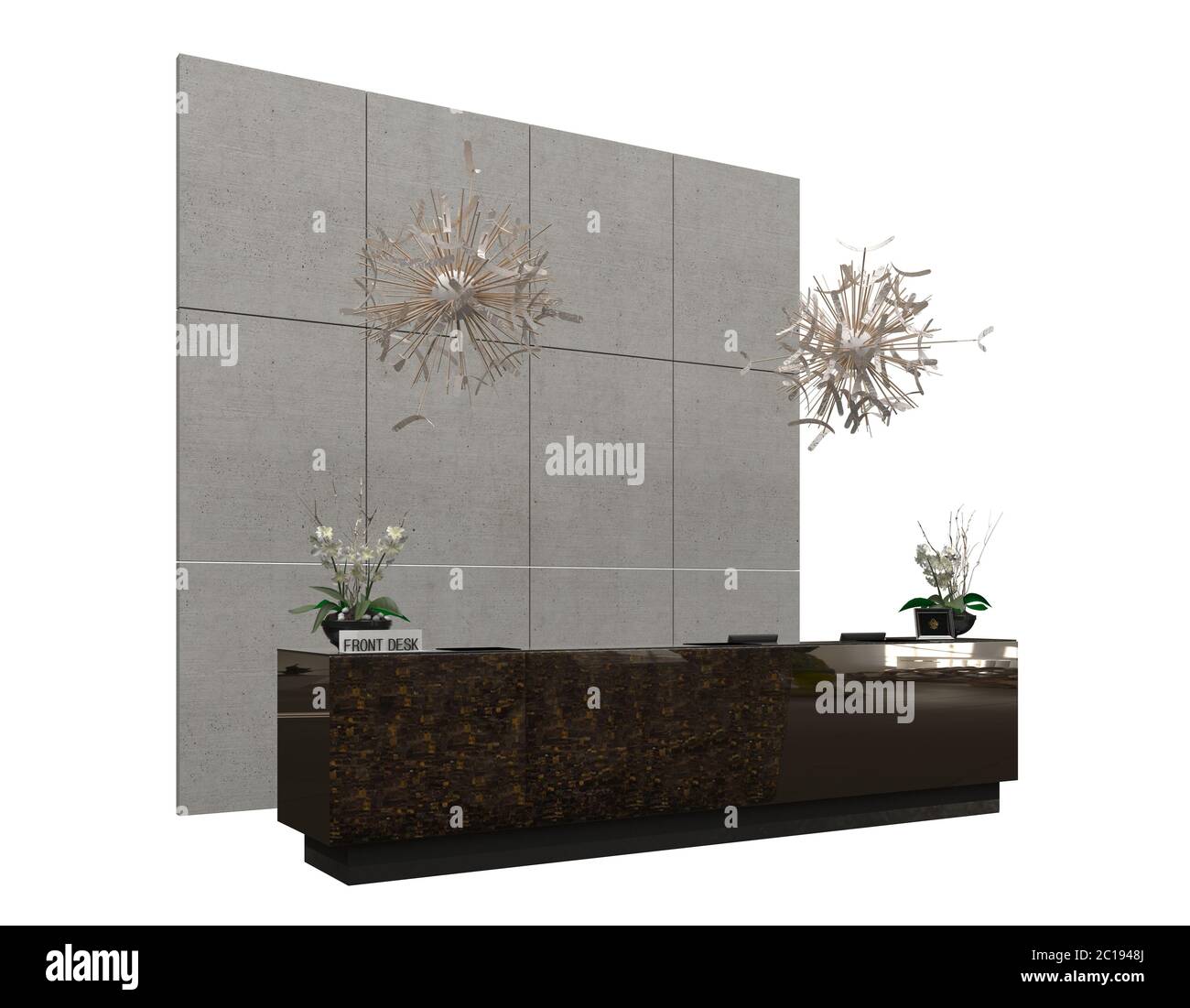 Reception isolated on white background 3d illustration Stock Photo - Alamy