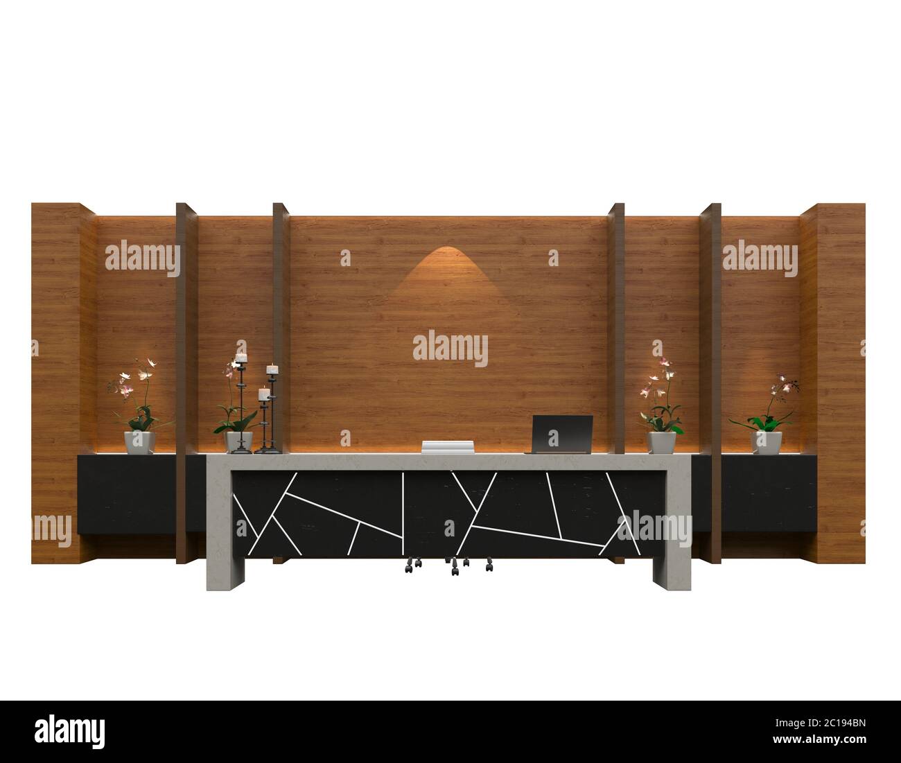 Reception isolated on white background 3d illustration Stock Photo - Alamy