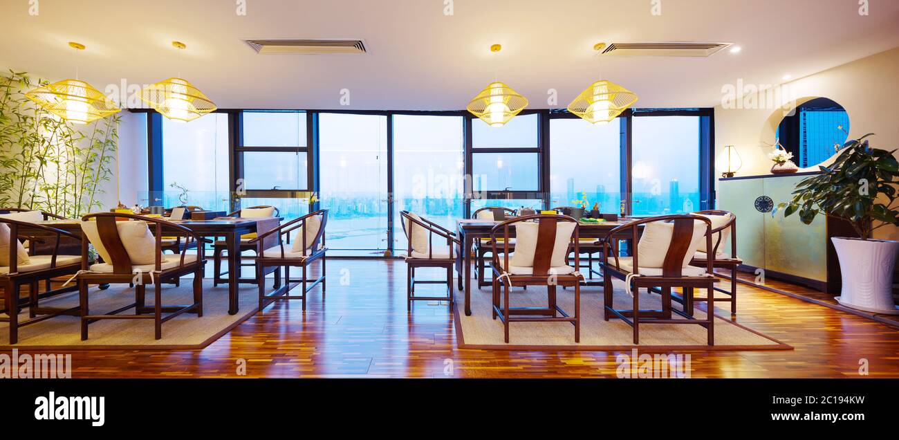 interior of modern dining room Stock Photo - Alamy