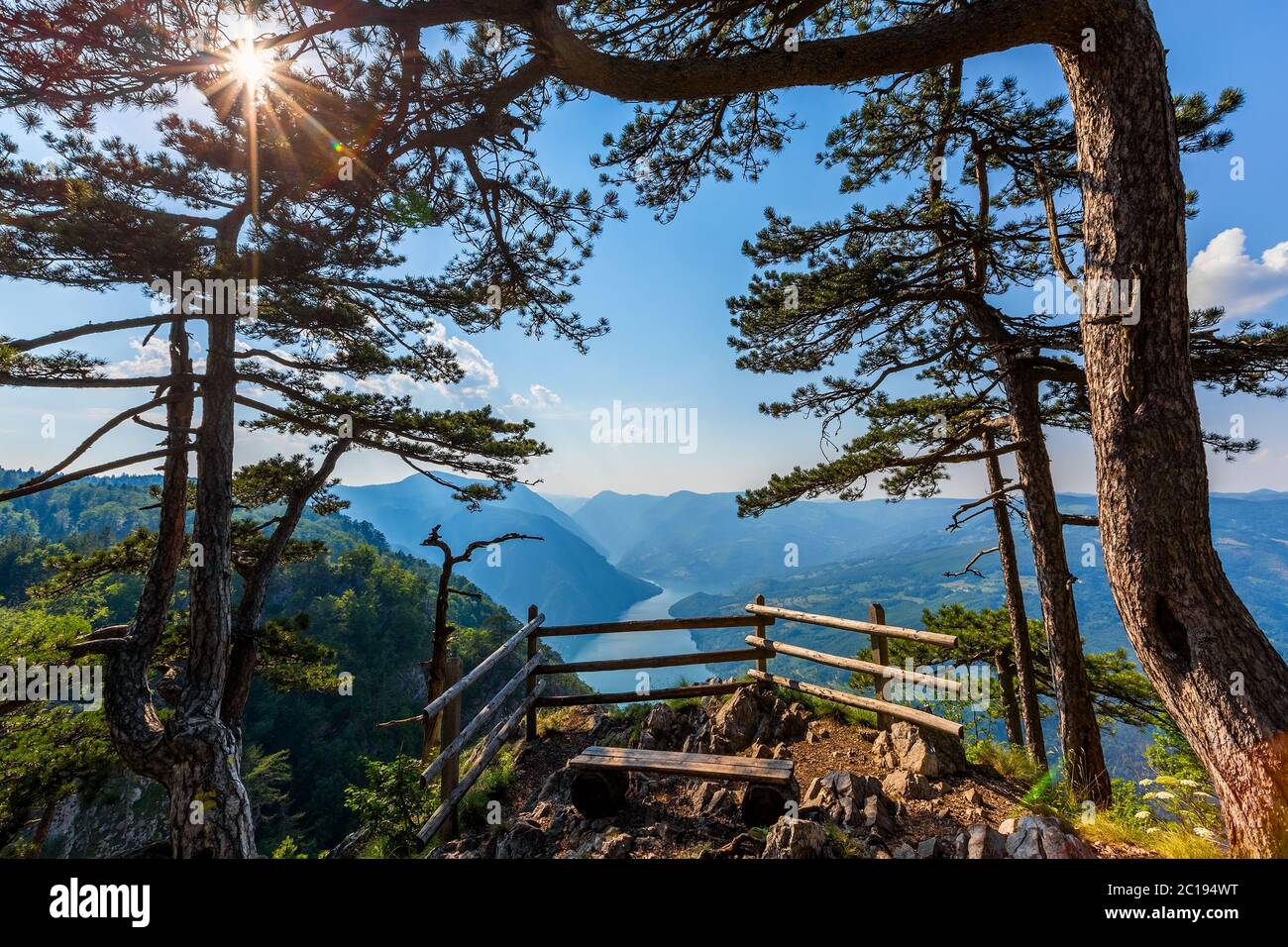 Viewpoint Banjska stena rock in Serbia Stock Photo - Alamy