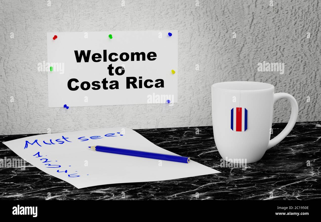 Welcome to Costa Rica Stock Photo - Alamy