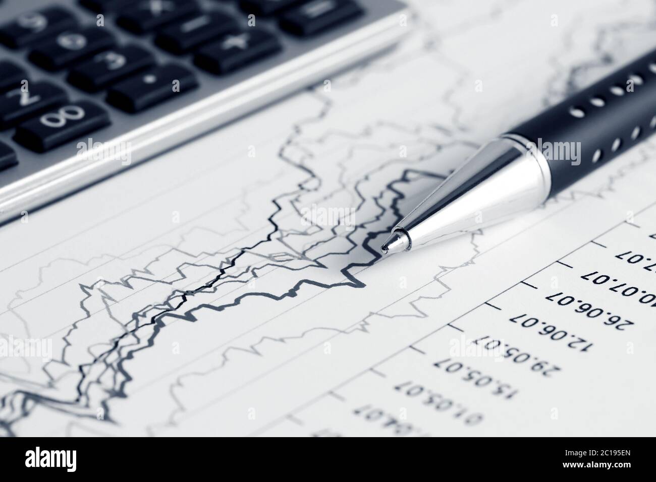 Financial accounting stock market graphs analysis Stock Photo - Alamy