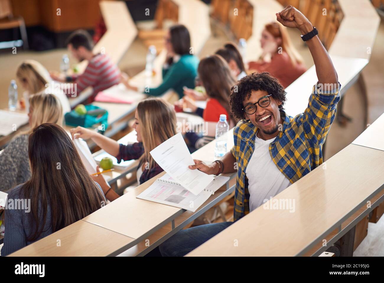 African american student lecture hall hi-res stock photography and ...