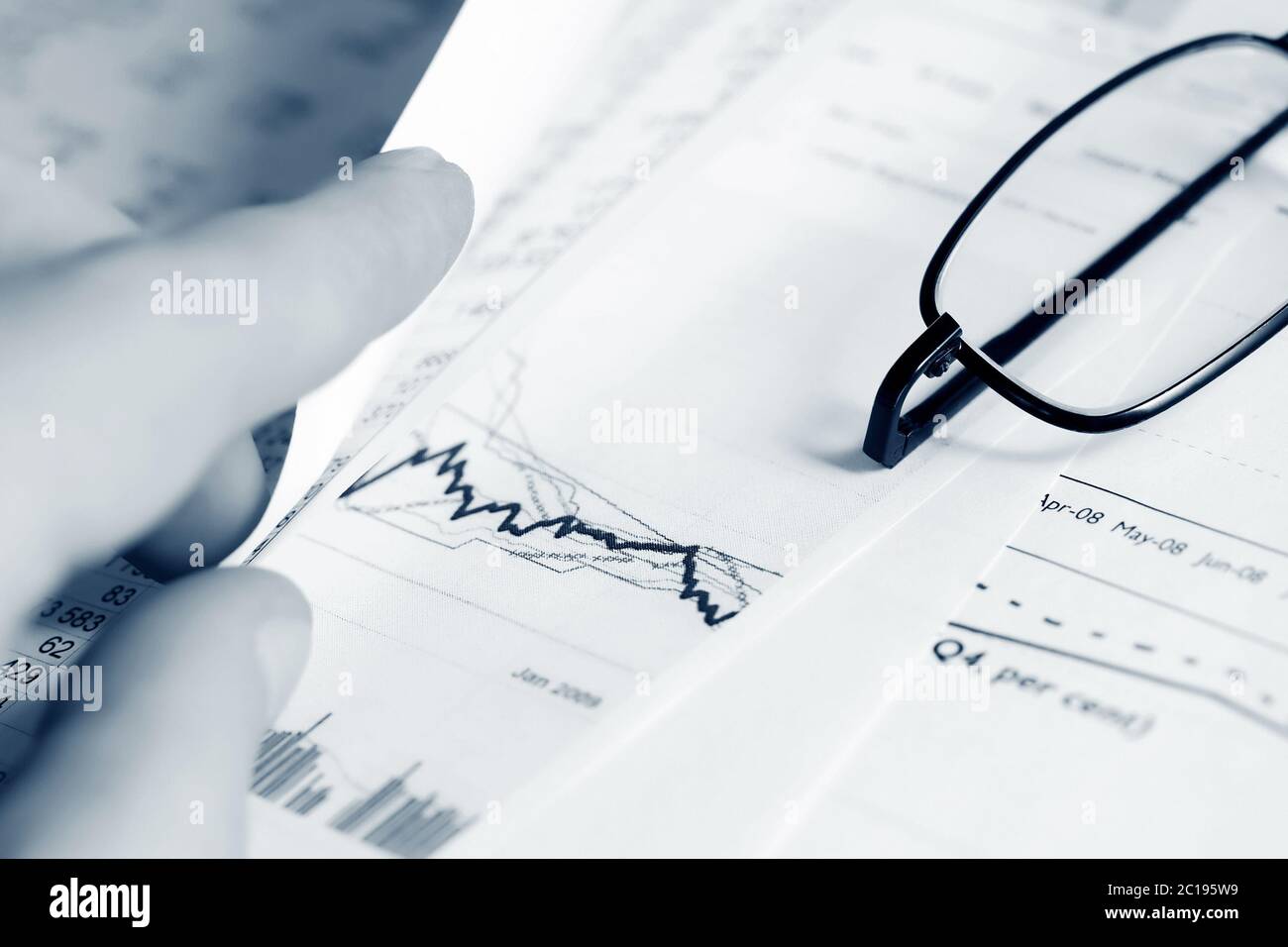 Stock market graphs and charts analysis Stock Photo - Alamy