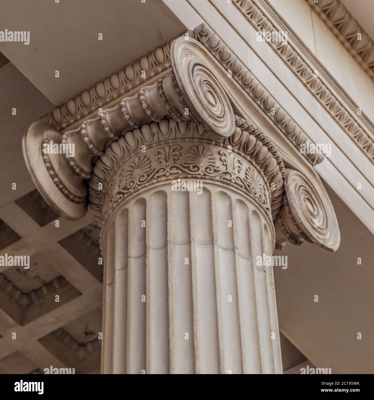 Vintage Old Justice Courthouse Column Stock Photo - Alamy