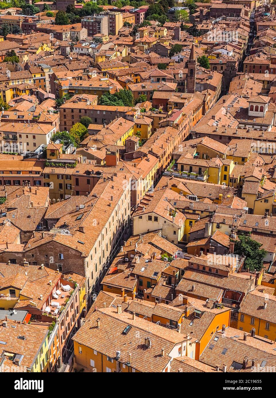 Aerial view of Bologna (hdr Stock Photo - Alamy