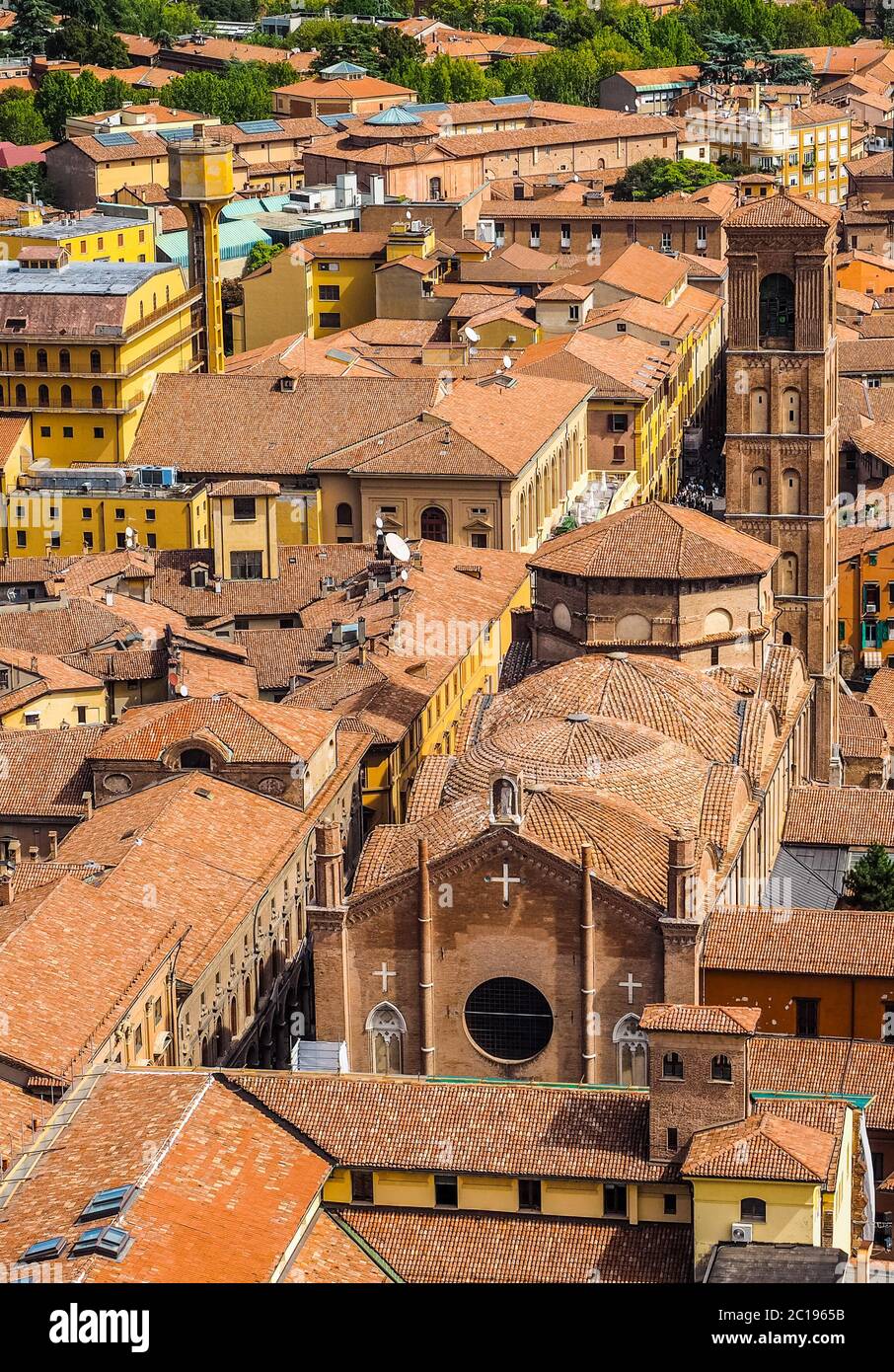 Aerial view of Bologna (hdr Stock Photo - Alamy