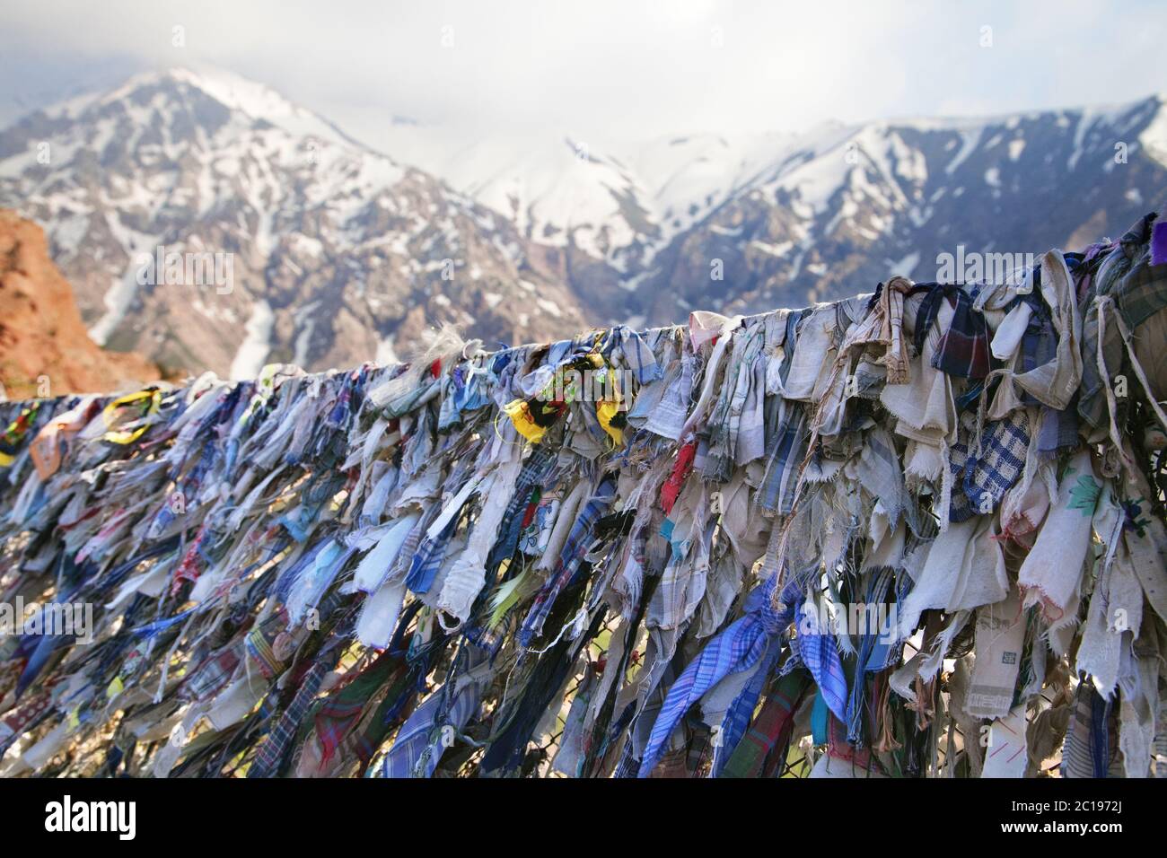 Prayer ribbons hi-res stock photography and images - Alamy