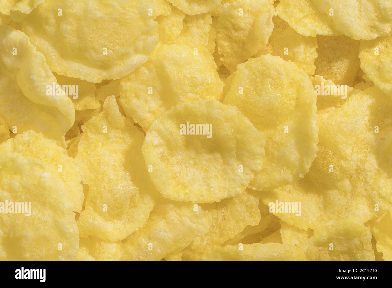 Closeup view and pattern of some cornflakes Stock Photo - Alamy