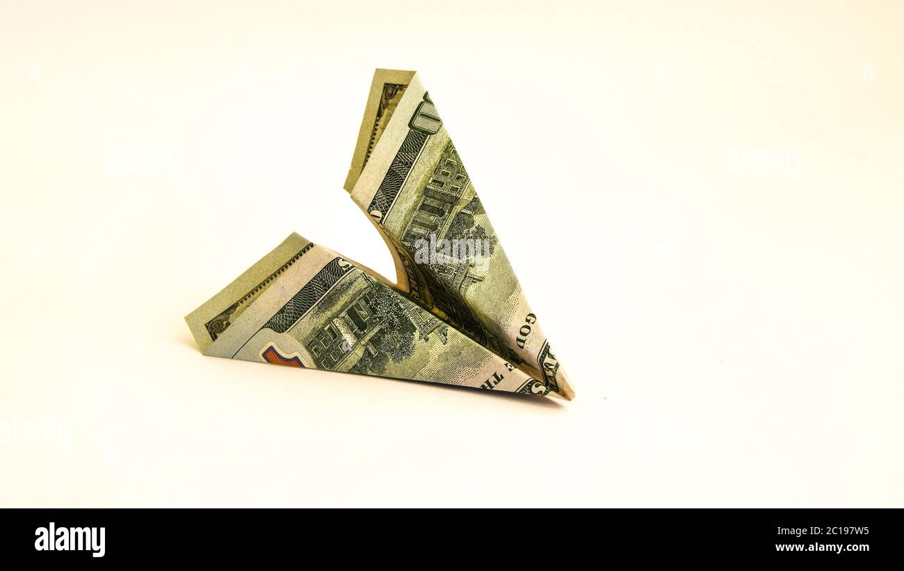 aircraft, One hundred dollar plane isolated on white background, copy ...