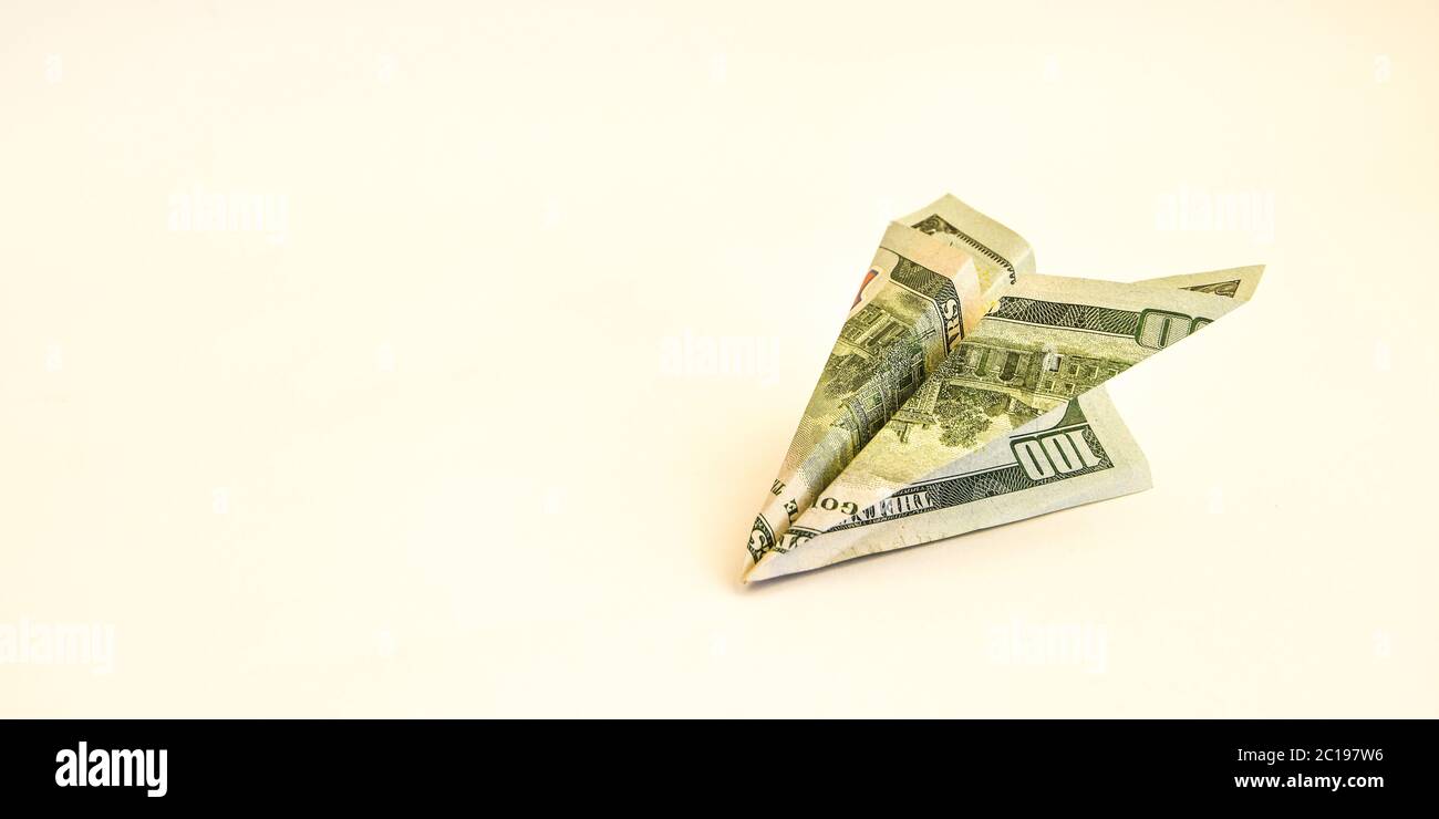 aircraft, One hundred dollar plane isolated on white background, copy ...