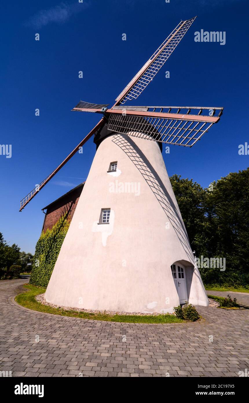 Traditional white windmill hi-res stock photography and images - Alamy