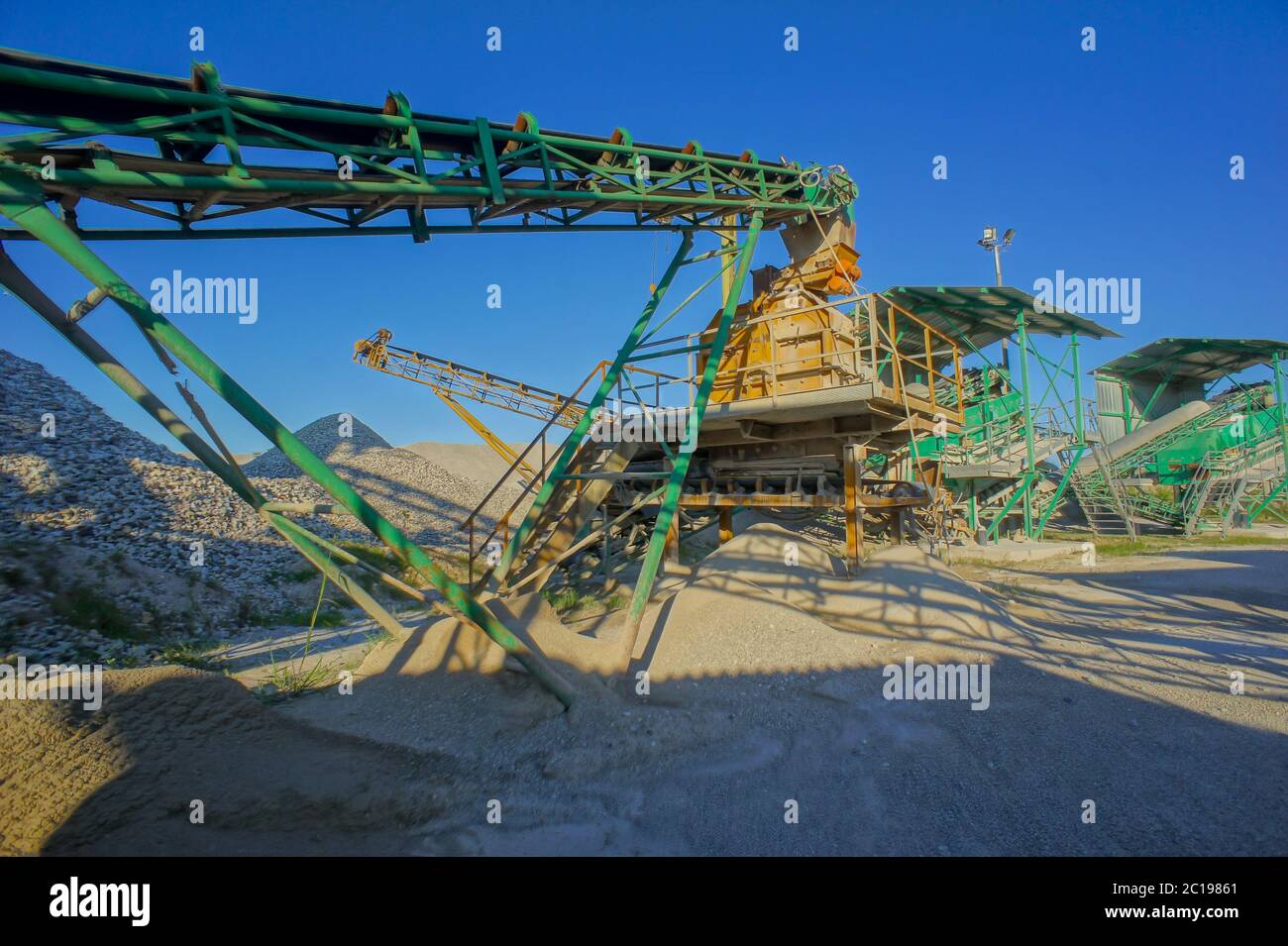 Industrial Gravel Quarry Stock Photo - Alamy