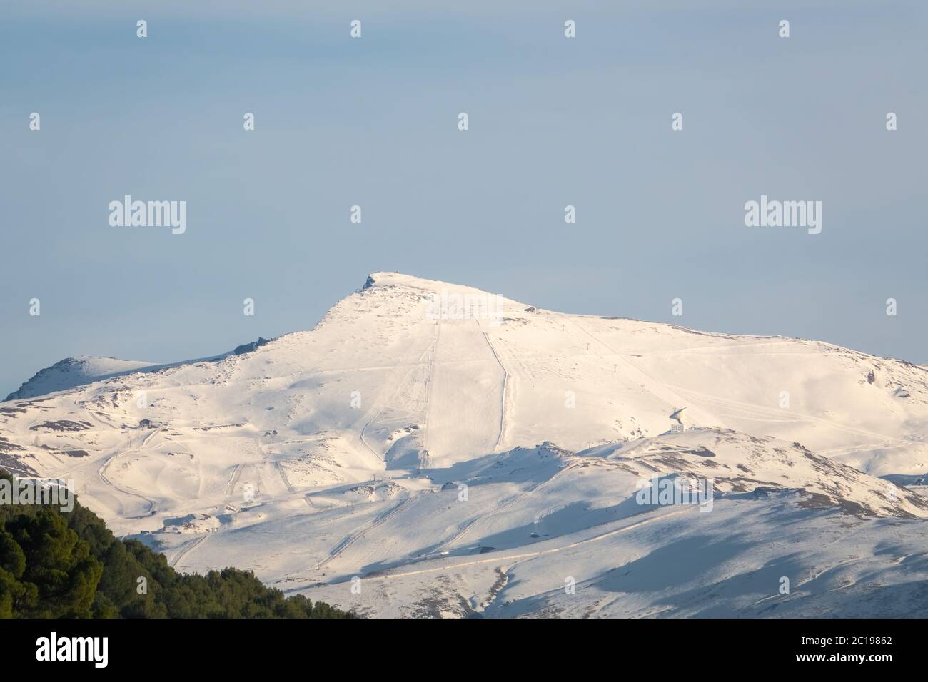 Granada castle snow background hi-res stock photography and images - Alamy