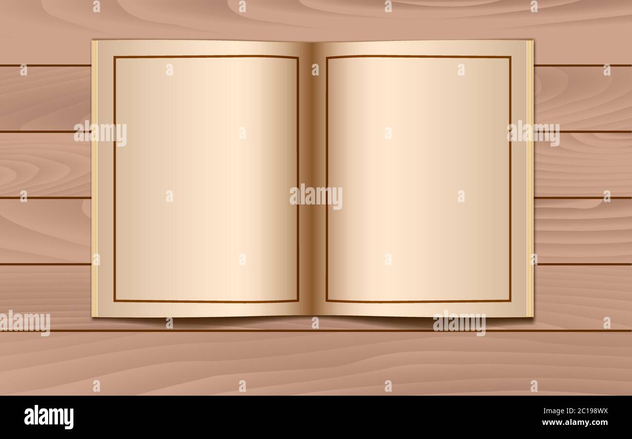 Open book yellow pages Stock Vector Images - Alamy