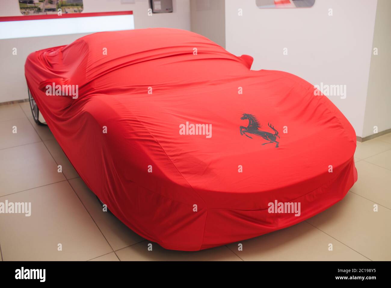 Qatar, Doha 01/03/2020 : Ferrari F12 and lamborghini huracan at the ...