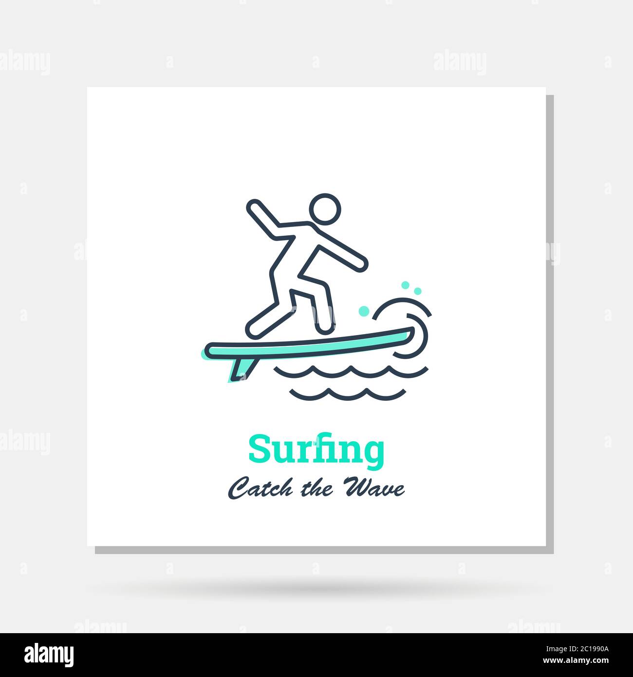 Surfing logo Stock Vector Images - Alamy