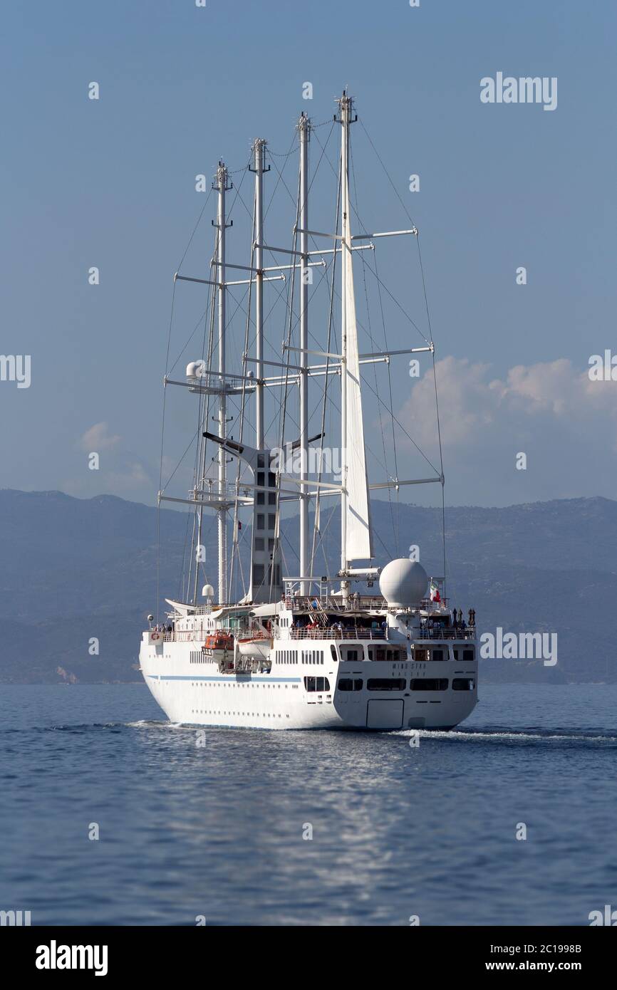 Four master sailing ship Stock Photo - Alamy