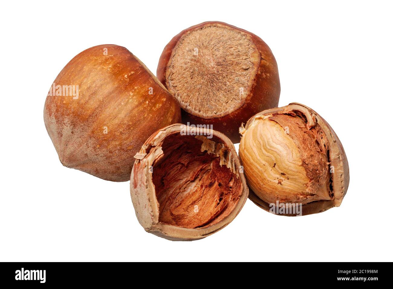 Group of nuts isolated on a white background Stock Photo - Alamy