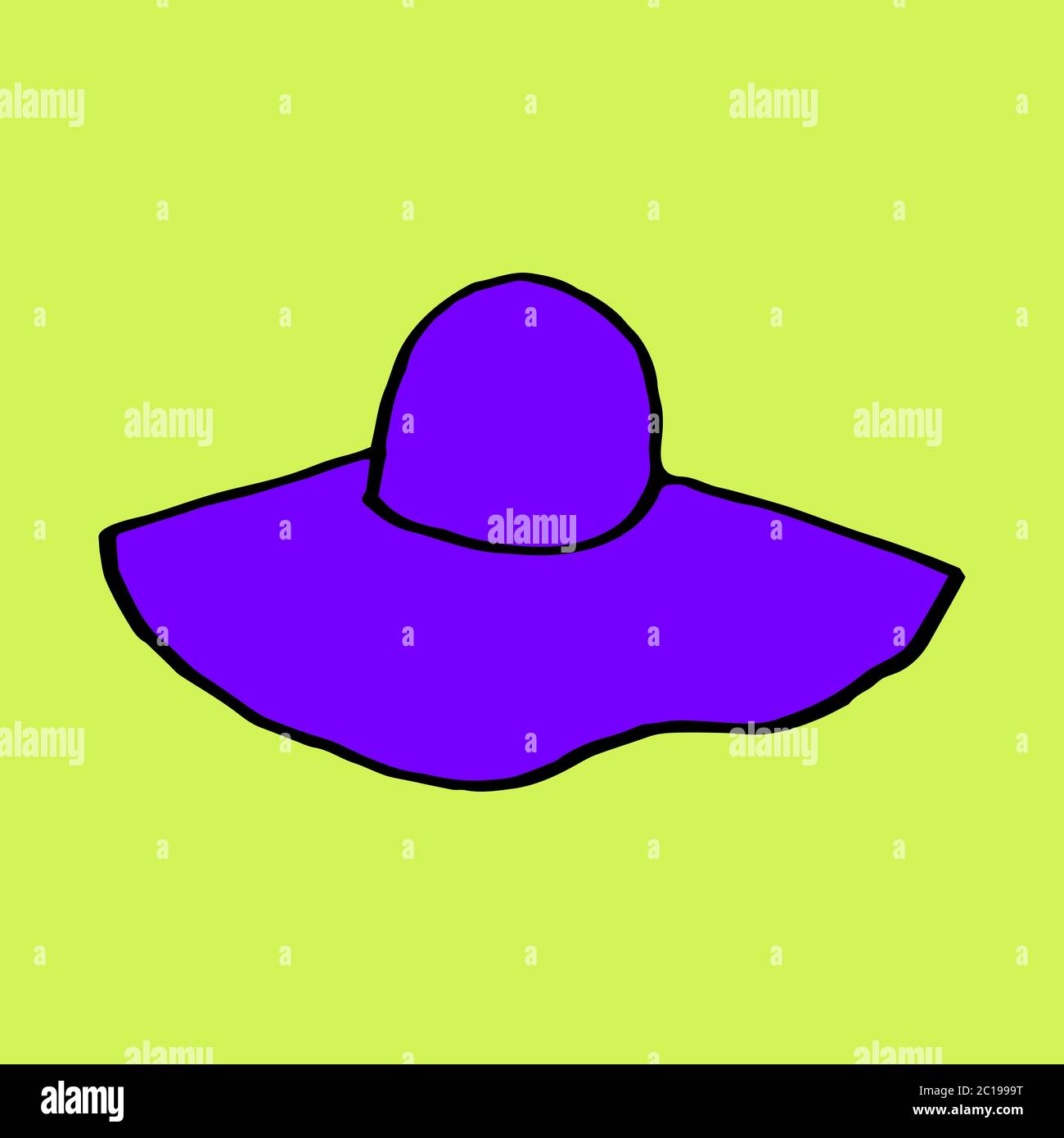 Summer hat hats Stock Vector Images - Alamy