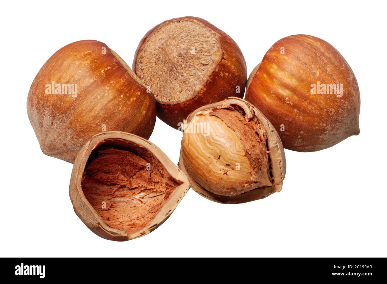 Group of nuts isolated on a white background Stock Photo - Alamy