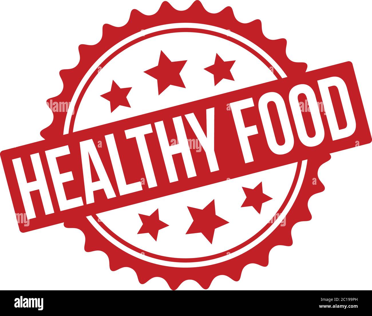 Healthy Food Rubber Stamp. Red Healthy Food Rubber Grunge Stamp Seal ...