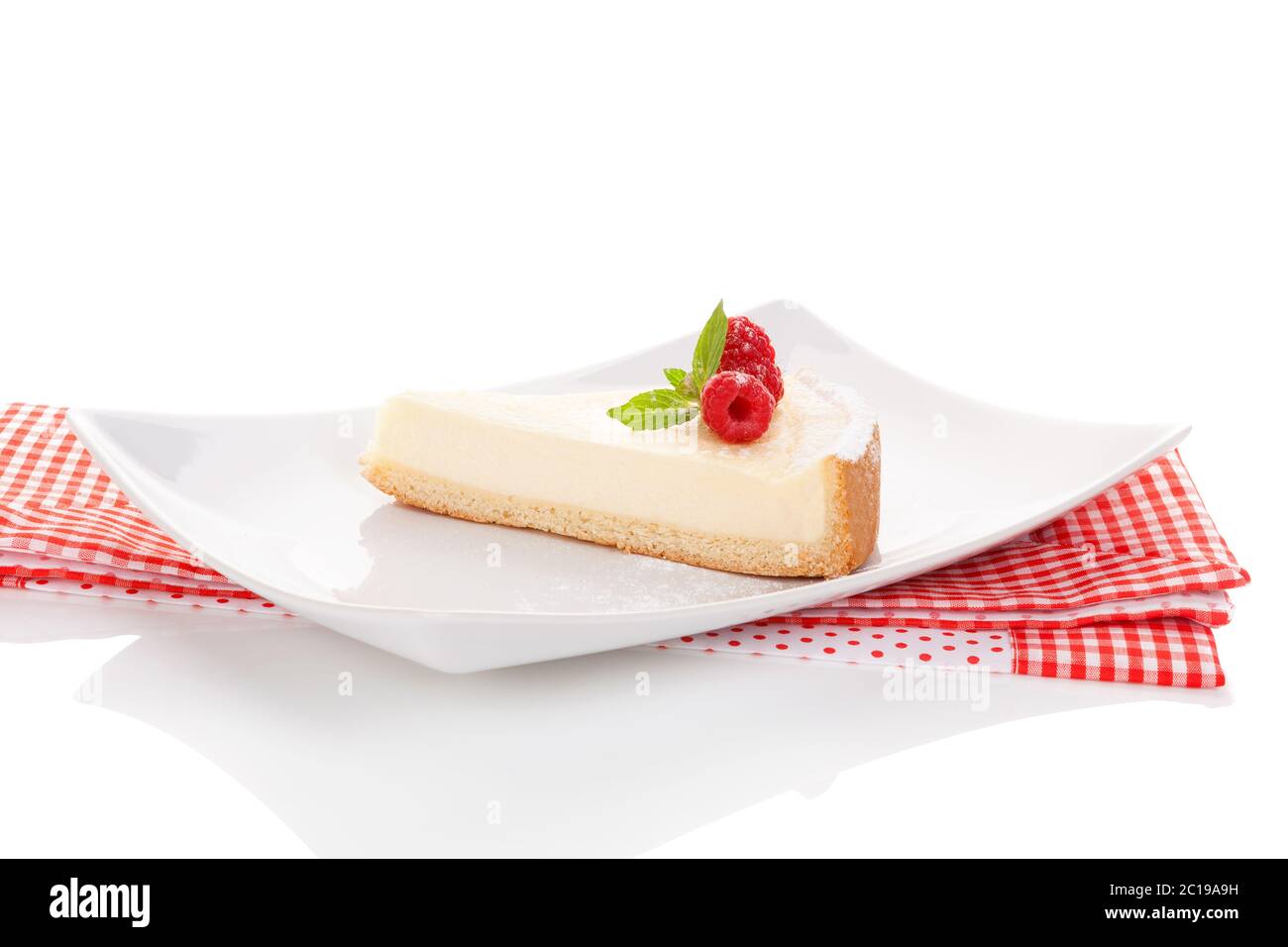 Cheesecake with raspberries hi-res stock photography and images - Alamy