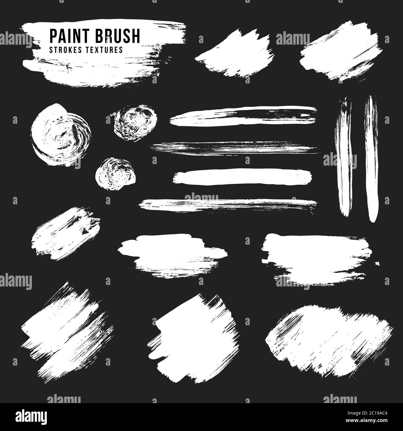 vector paint brush strokes texture Stock Photo - Alamy