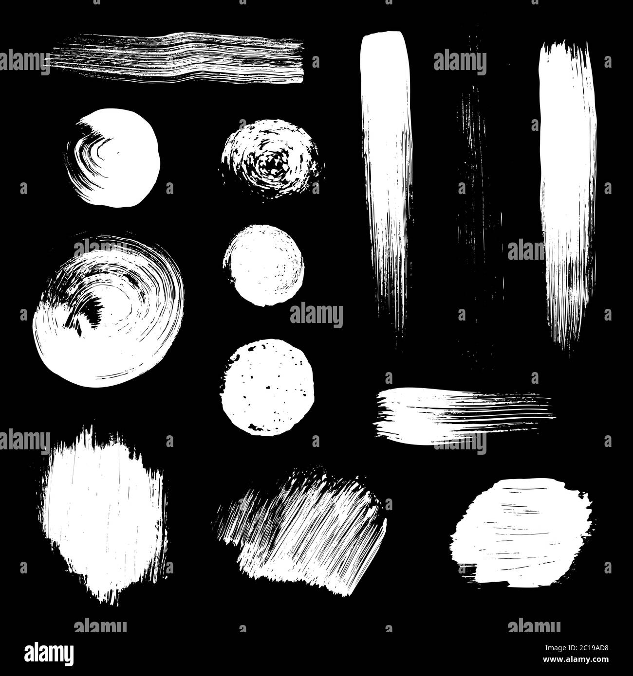 vector paint brush strokes texture Stock Photo - Alamy