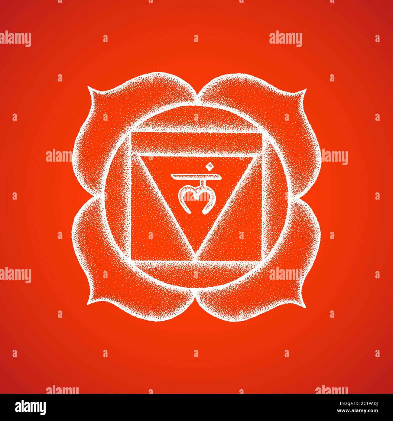 hand drawn chakra Muladhara illustration Stock Photo - Alamy