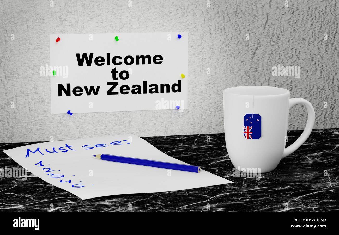 Welcome to New Zealand Stock Photo - Alamy