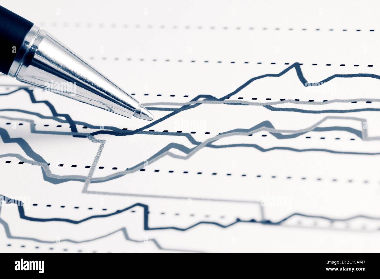 Financial graphs analysis Stock Photo - Alamy