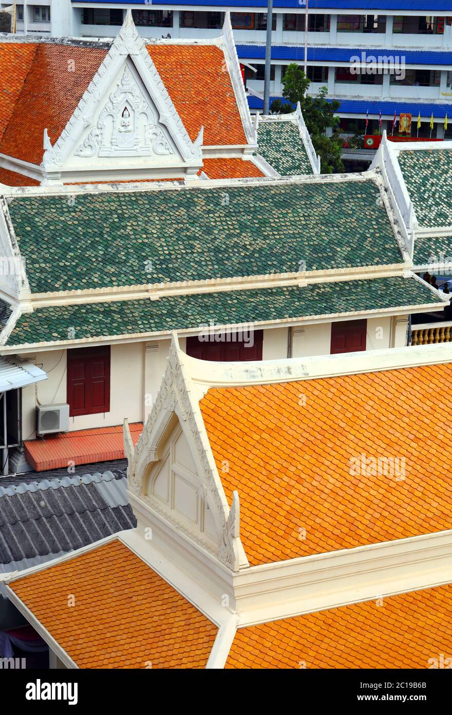 Multicolored tile roof hi-res stock photography and images - Alamy