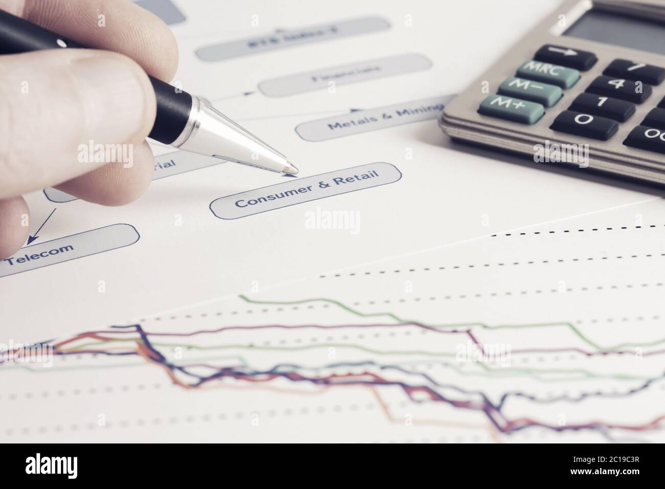 Financial graphs and charts analysis Stock Photo - Alamy