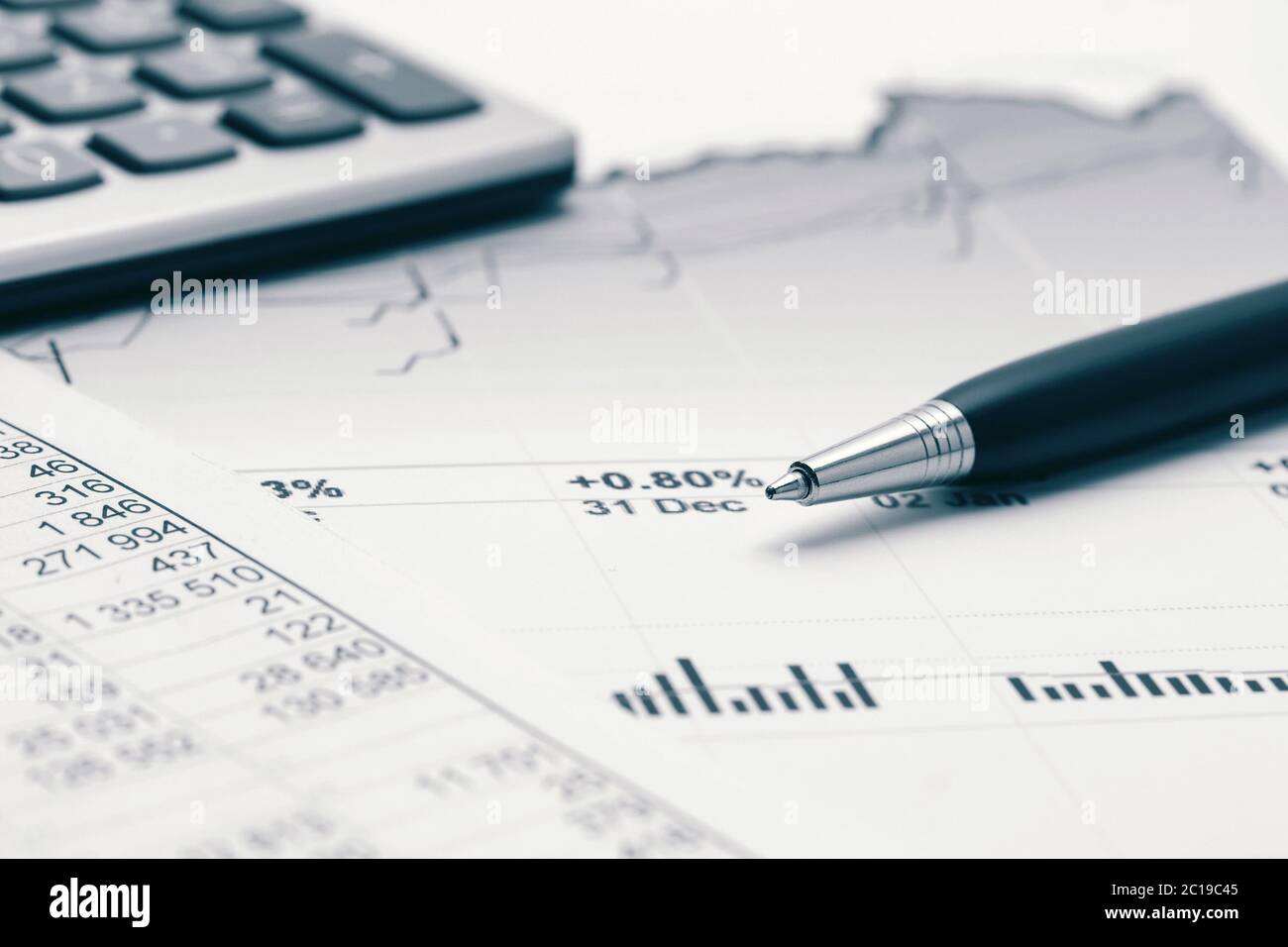 Financial accounting stock market graphs analysis Stock Photo - Alamy