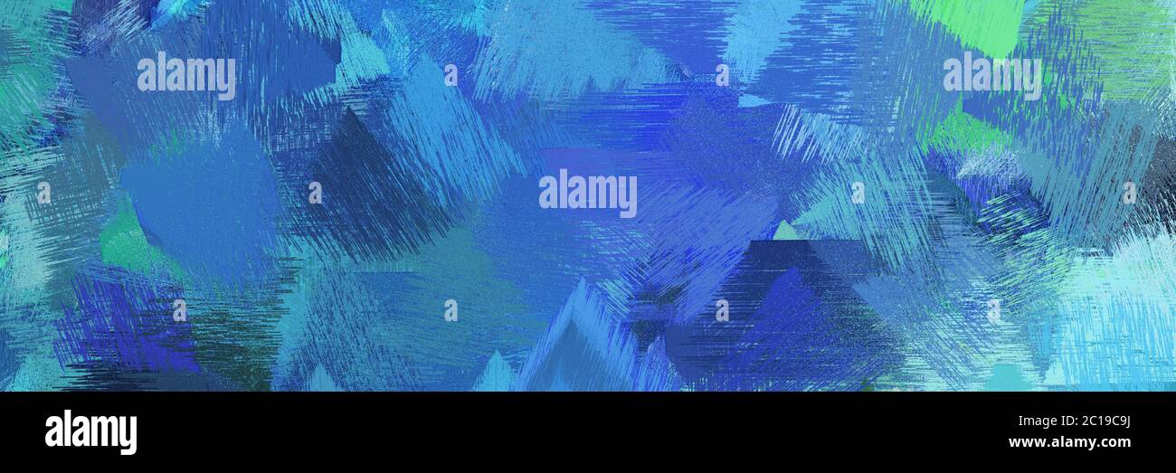 modern brush strokes background with steel blue, sky blue and dark ...