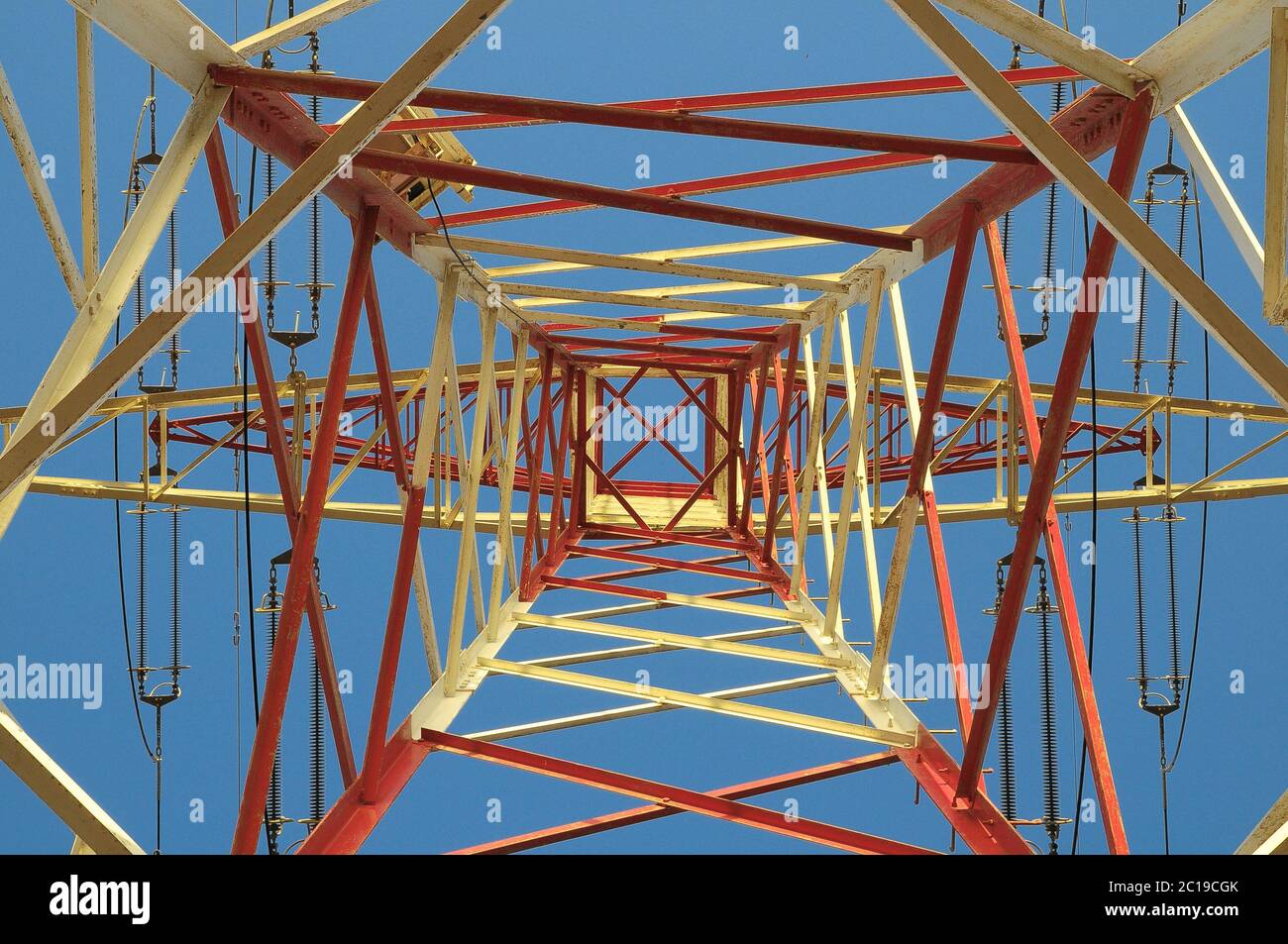 Electric Power Line Pylon Stock Photo - Alamy