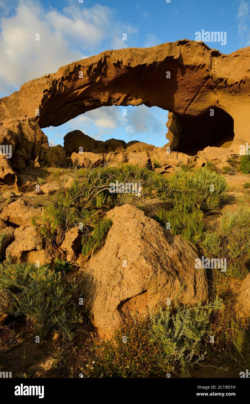 Natural Arch in the Desert Stock Photo - Alamy