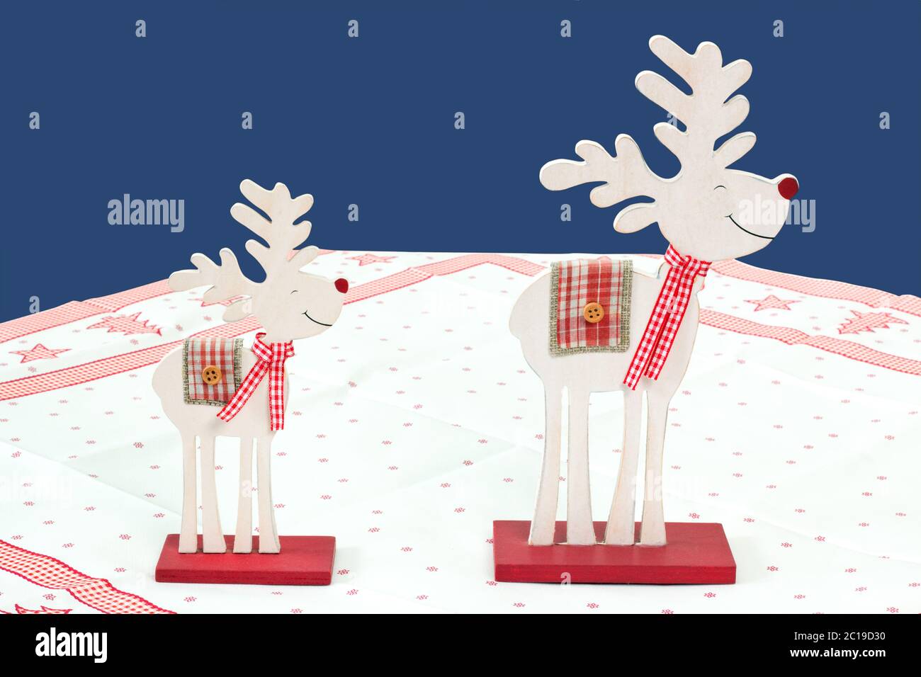 Santa and reindeers hi-res stock photography and images - Alamy