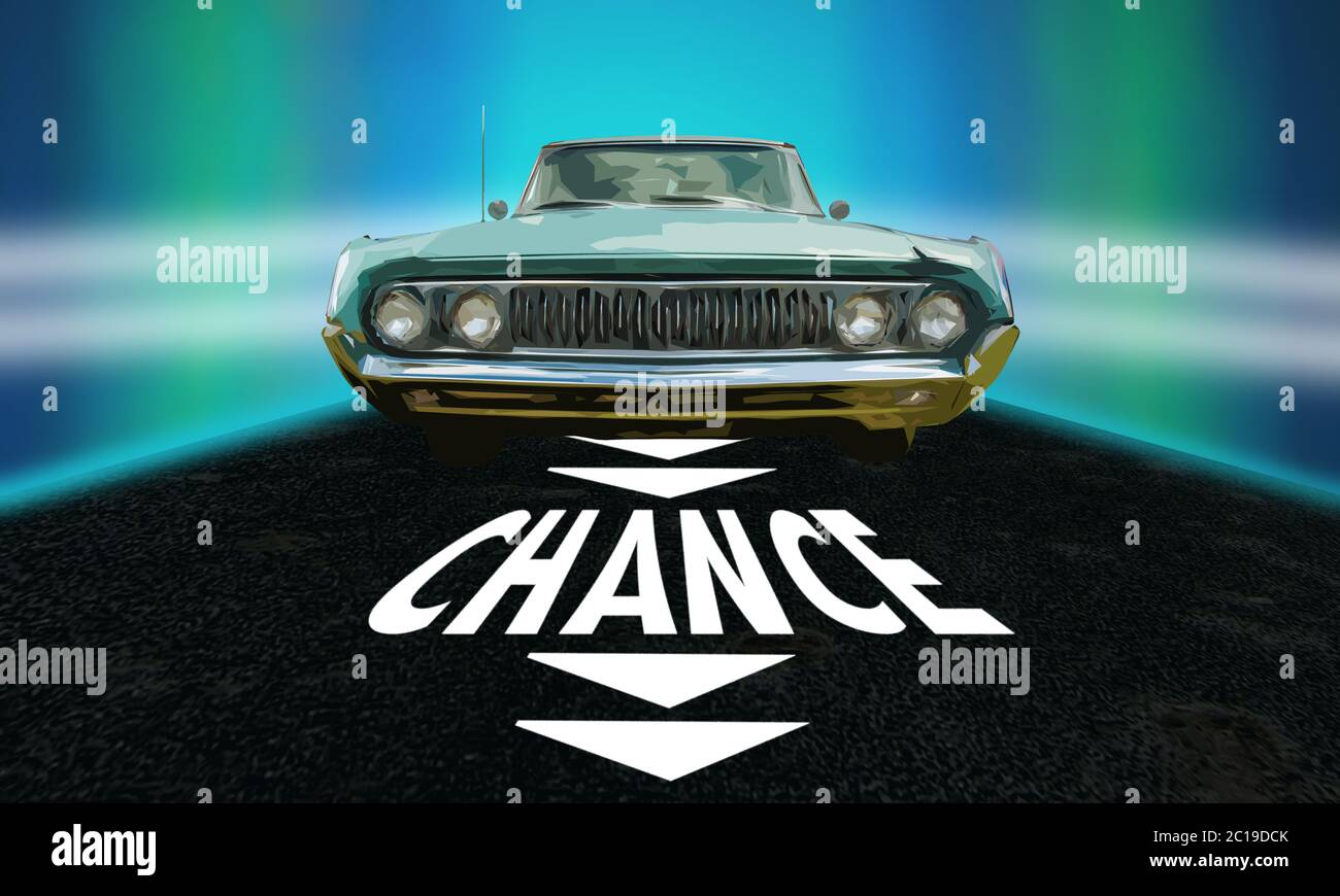 Street Sign the Direction Way to Chance Stock Photo - Alamy