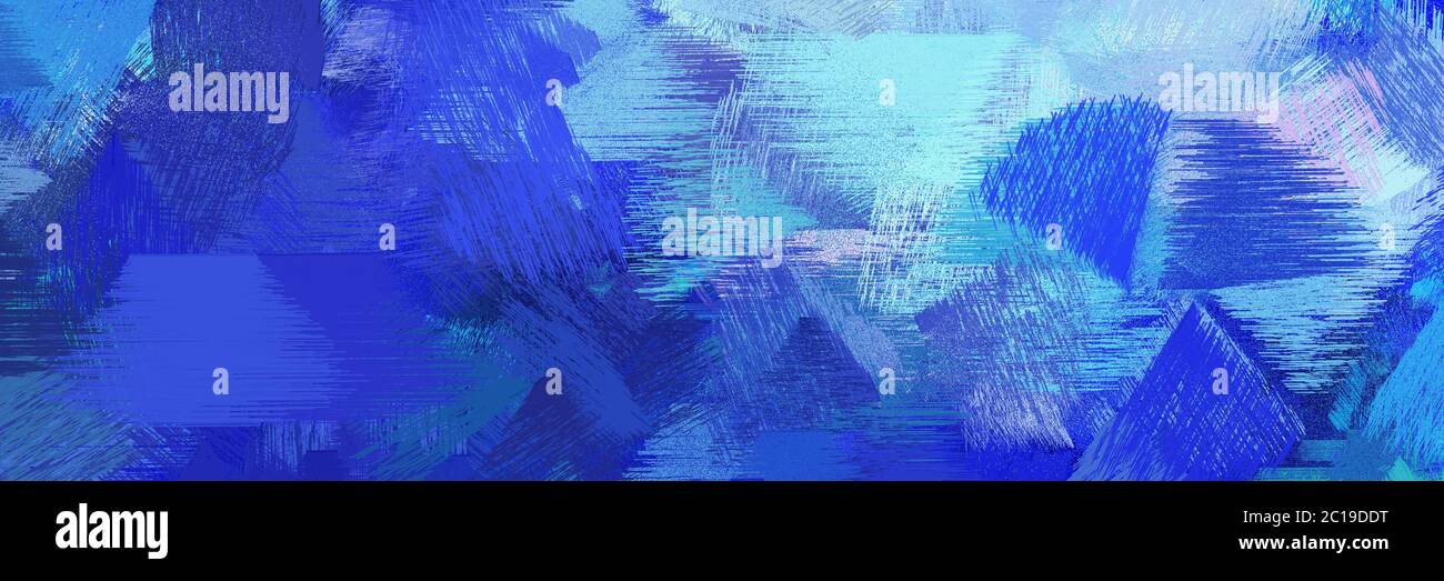 creative brush strokes background with strong blue, light blue and sky ...